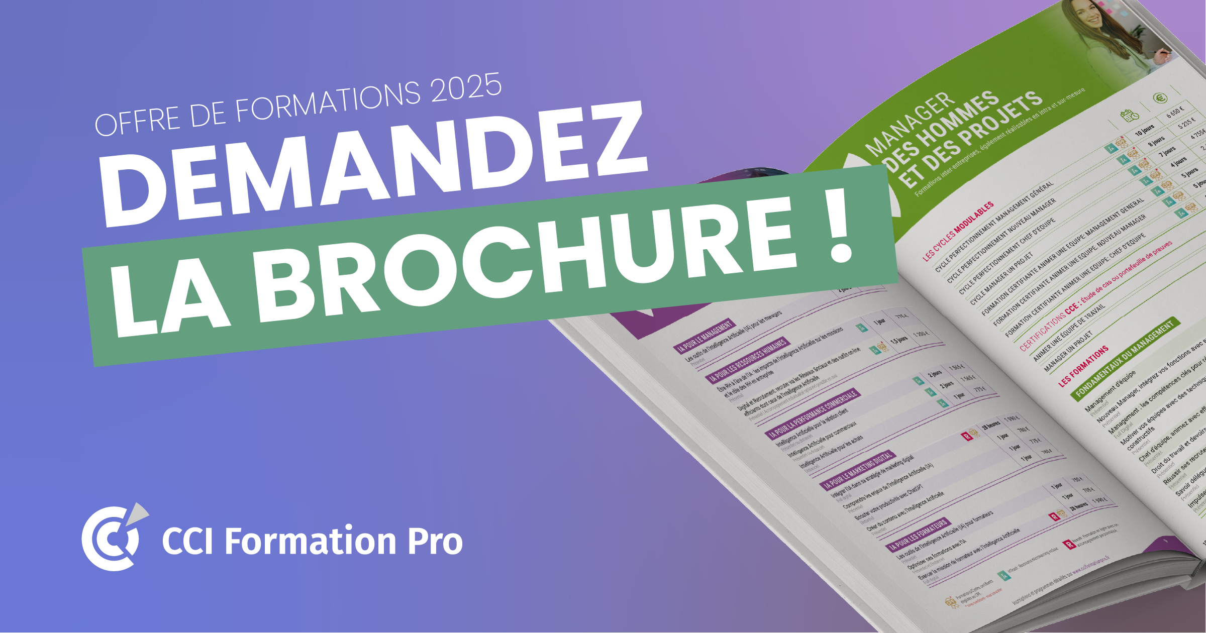 Nos formations 2025 : demandez la brochure ! - CCI formation Lyon , Saint-Etienne, Roanne